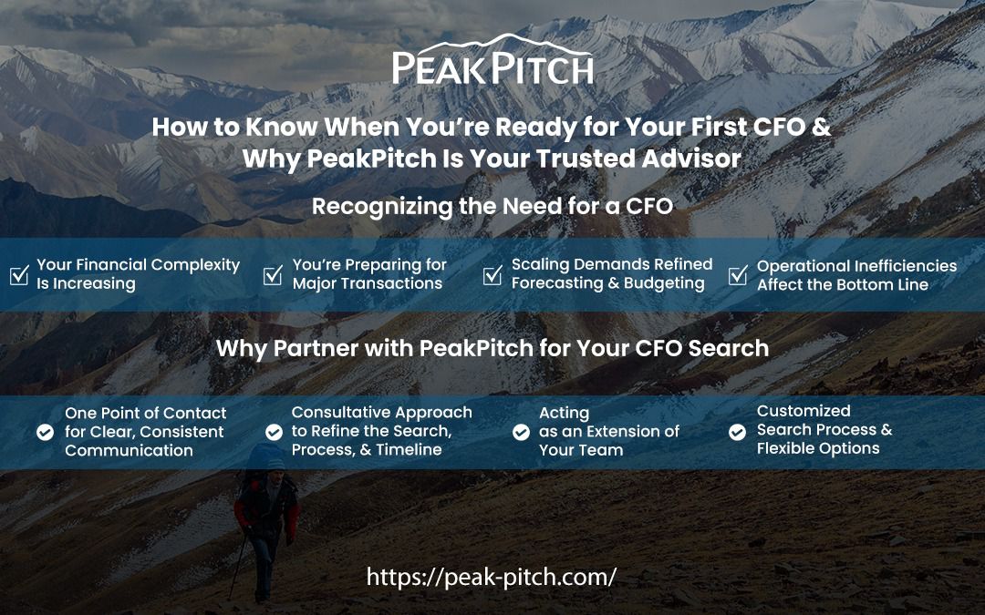 How to Know When You’re Ready for Your First CFO—and Why PeakPitch Is ...