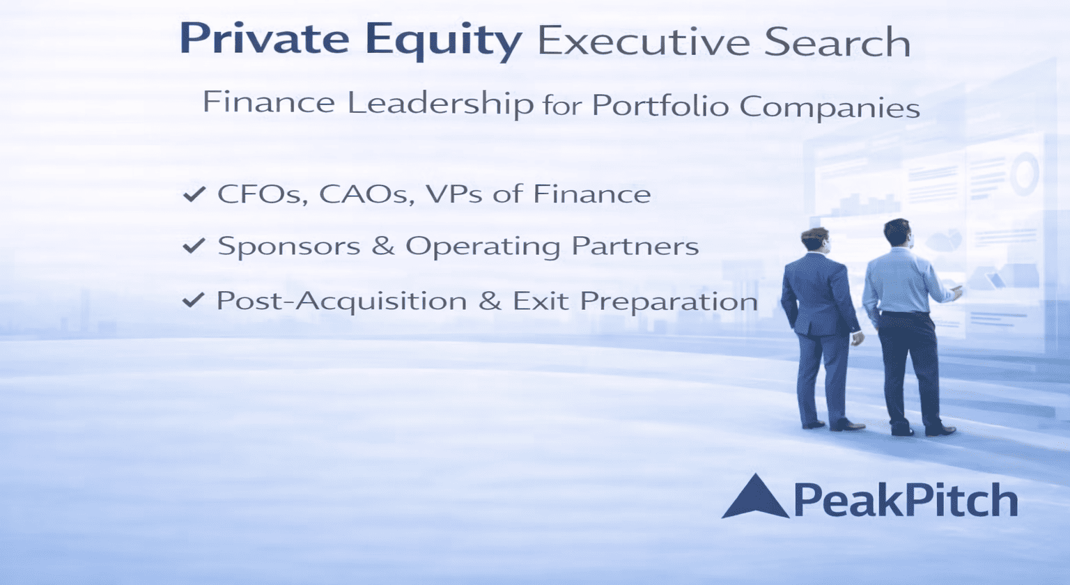 Private Equity Executive Search | Finance Leadership
